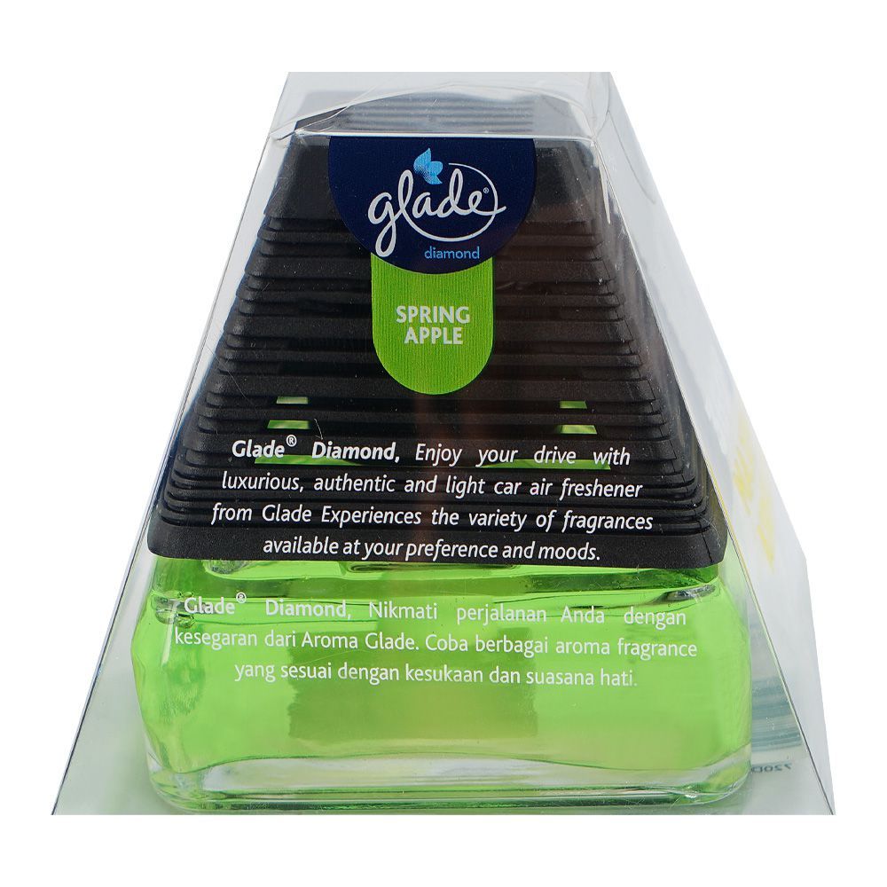 Glade Diamond Spring Apple Car Air Freshener, 80ml