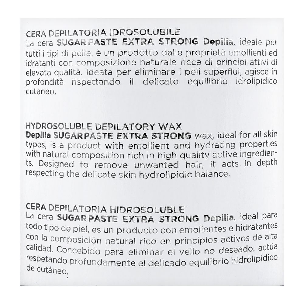 Buy Depilia Sugar Paste Hydrosoluble Depilatory Wax, Extra Strong ...