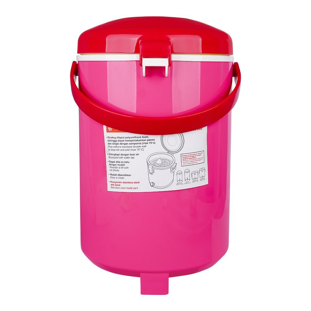 Buy Lion Star Lago Drink Jar, 10 Liter, 10.2in x 17.1in, Pink, D-30 ...