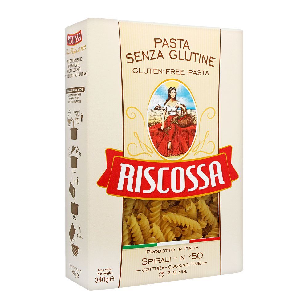 Purchase Riscossa Spirali Pasta Gluten Free, No. 50, 340g Online at ...