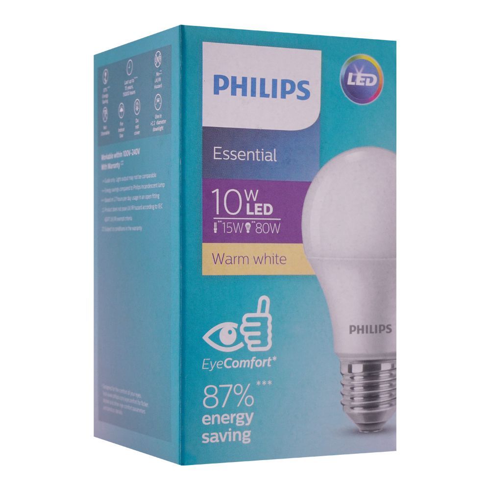 Order Philips Essential LED Bulb, 10W, E27, Warm White Online at ...