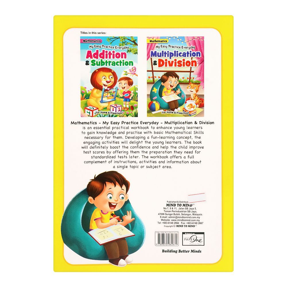 Order My Easy Practice Everyday Mathematics Multiplication & Division ...