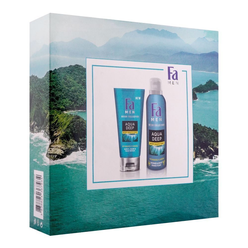 Order Fa Men Aqua Deep Set Shaving Foam 200ml + Body Hair & Face Wash ...