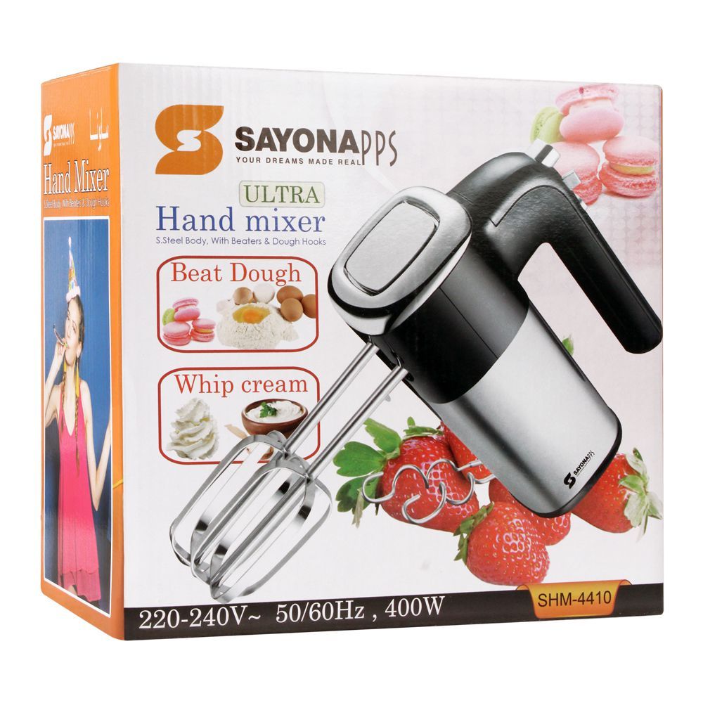 Order Sayona Hand Mixer, 400W, 5-Speed, SHM-4410 Online at Best Price ...