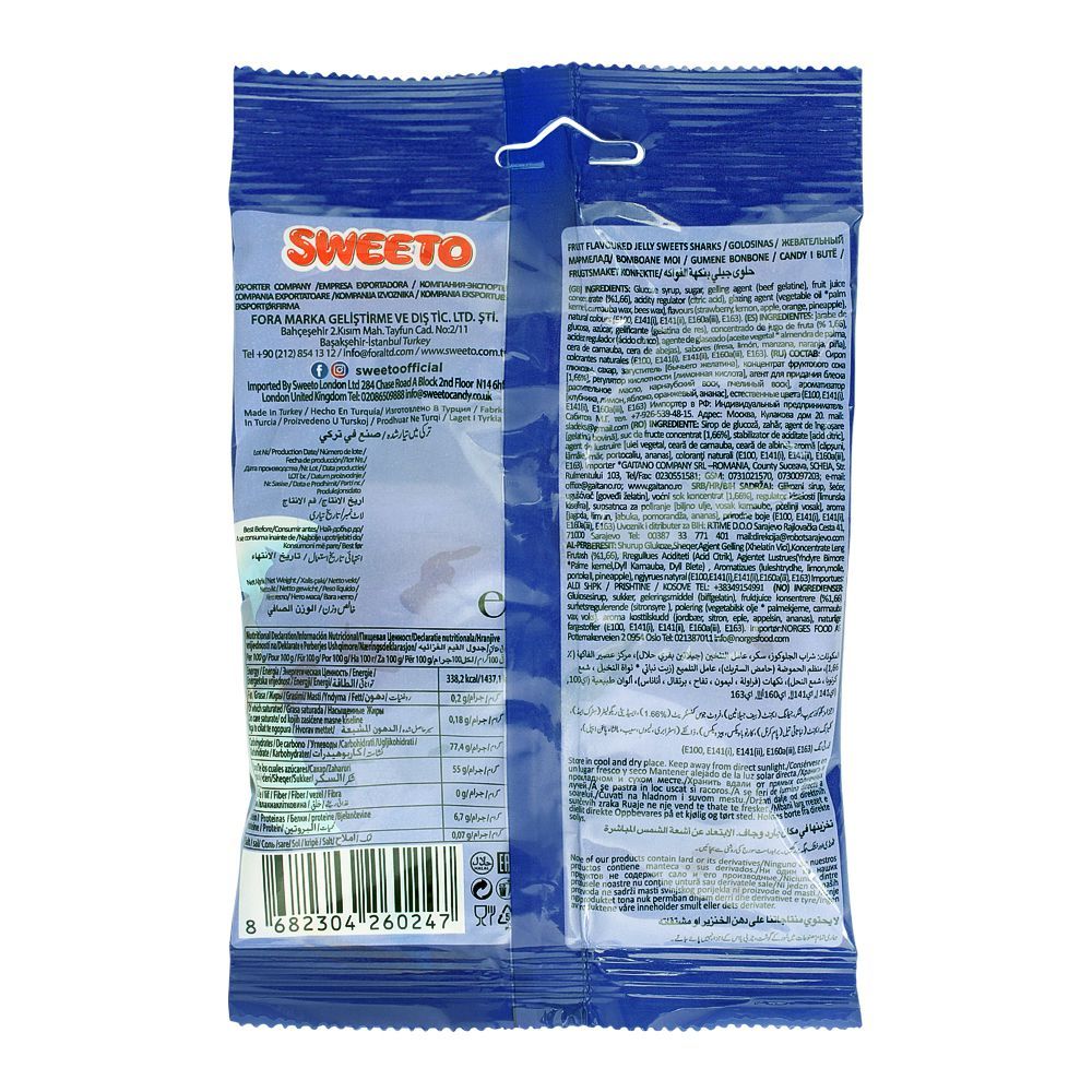 Order Sweeto Sharks Gummy Jelly Pouch, 80g Online at Best Price in ...