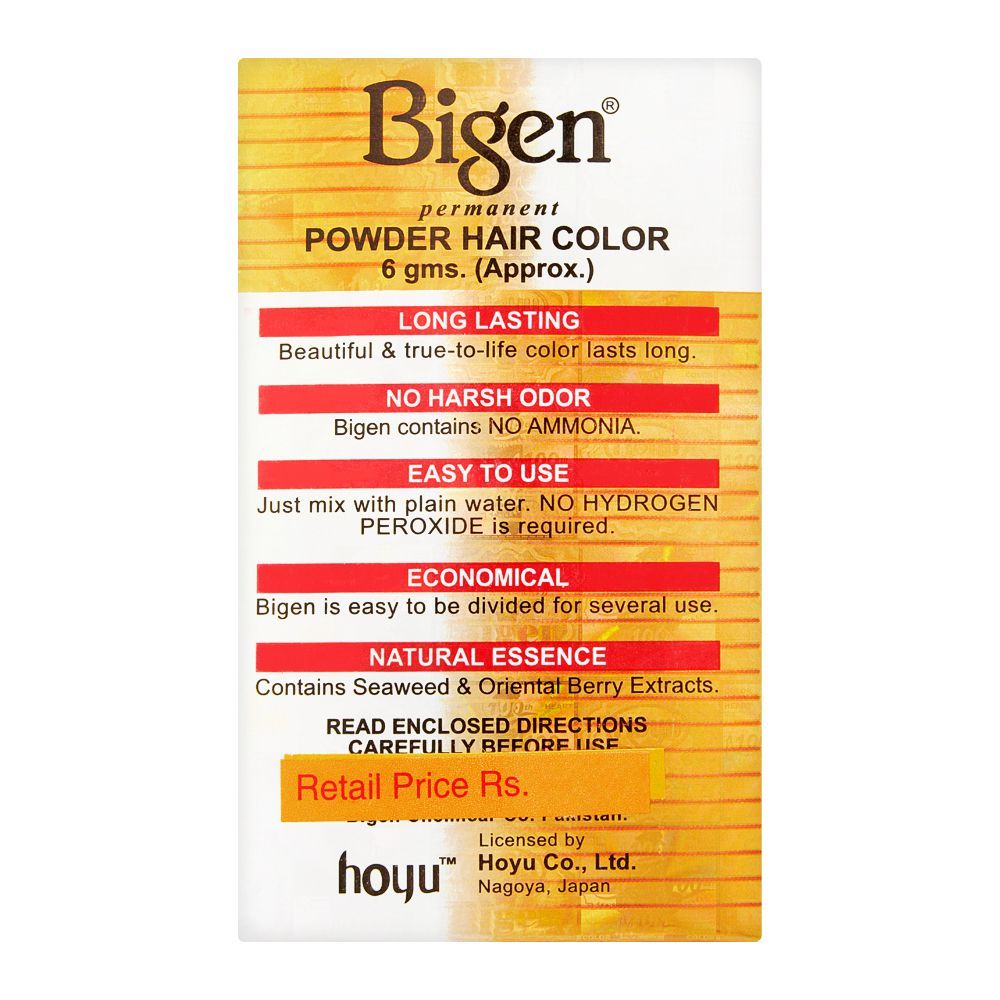 Order Bigen Permanent Powder Hair Color, 46 Light Chestnut Online at ...