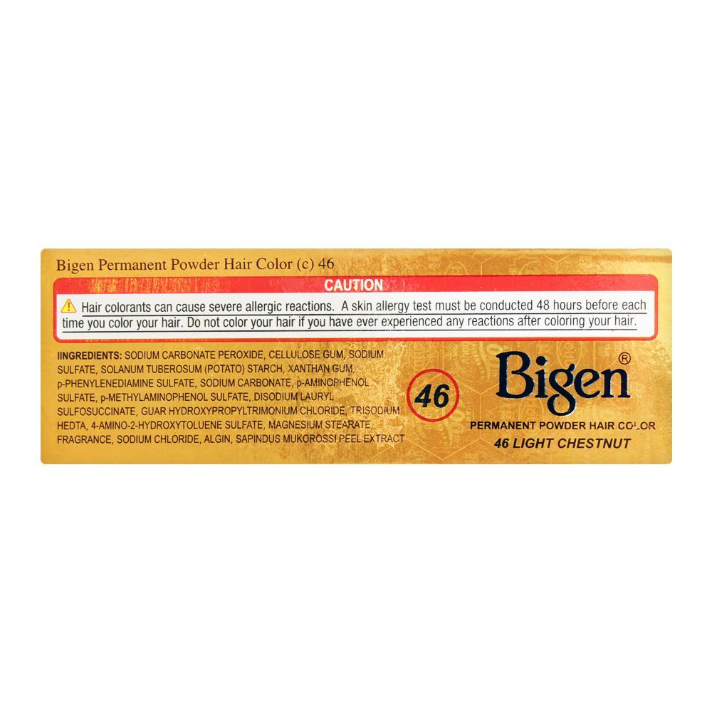 Order Bigen Permanent Powder Hair Color, 46 Light Chestnut Online at ...