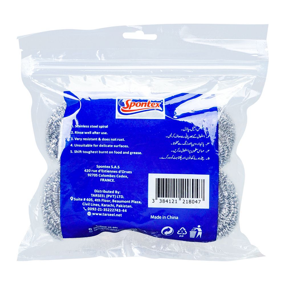 Purchase Spontex Stainless Steel Scourers Spiral, 6-Pack Online at ...