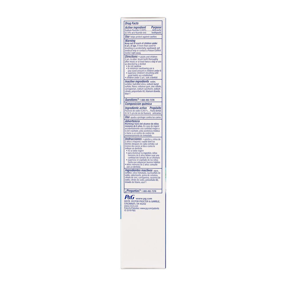 Purchase Crest Plus Complete Deep Clean Effervescent Mint Toothpaste ...