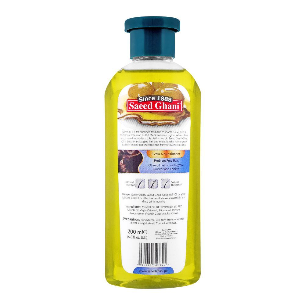Buy Saeed Ghani Olive Enriched Hair Oil, 200ml Online at Special Price ...