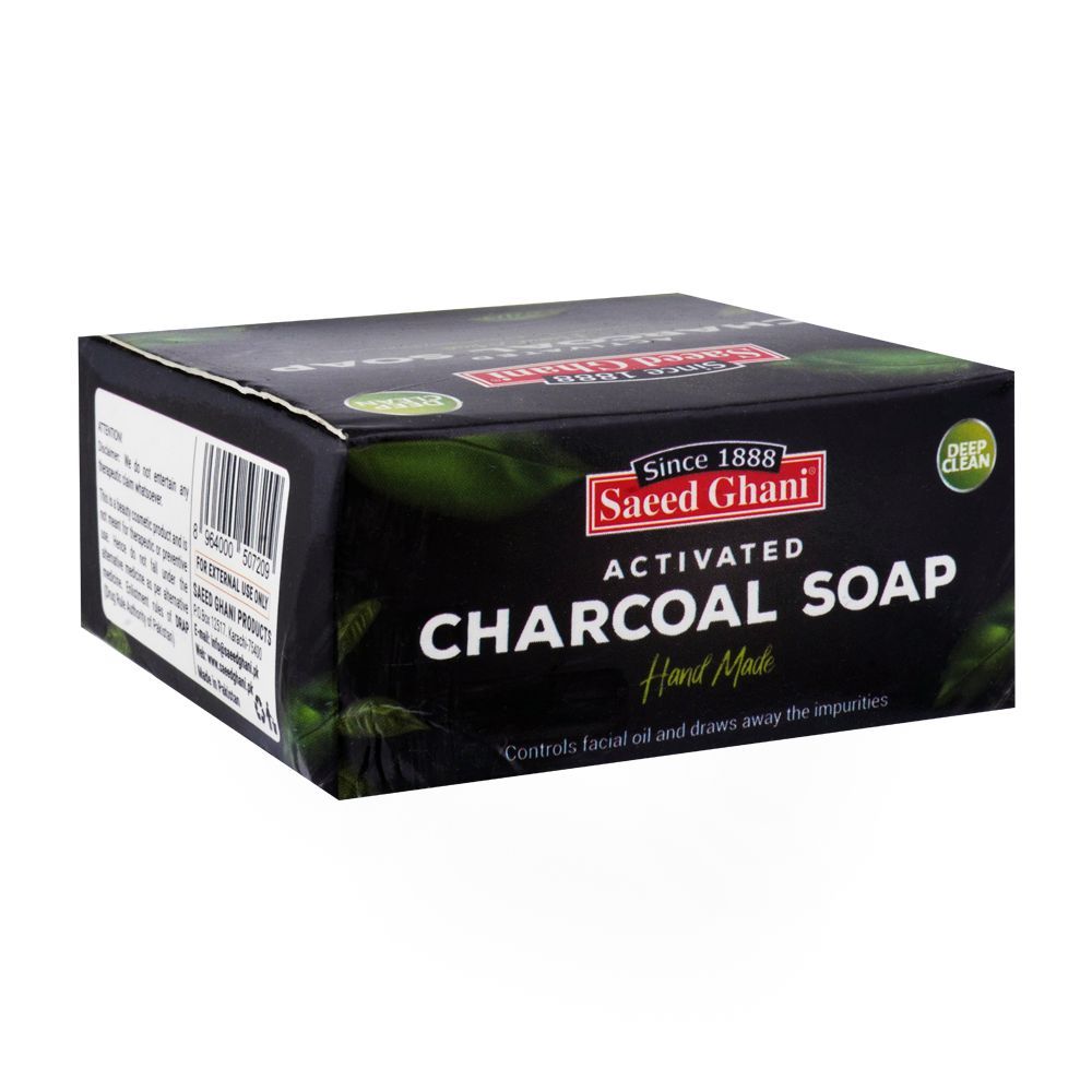 Order Saeed Ghani Hand Made Activated Charcoal Soap Online at Best Price in Pakistan - Naheed.pk