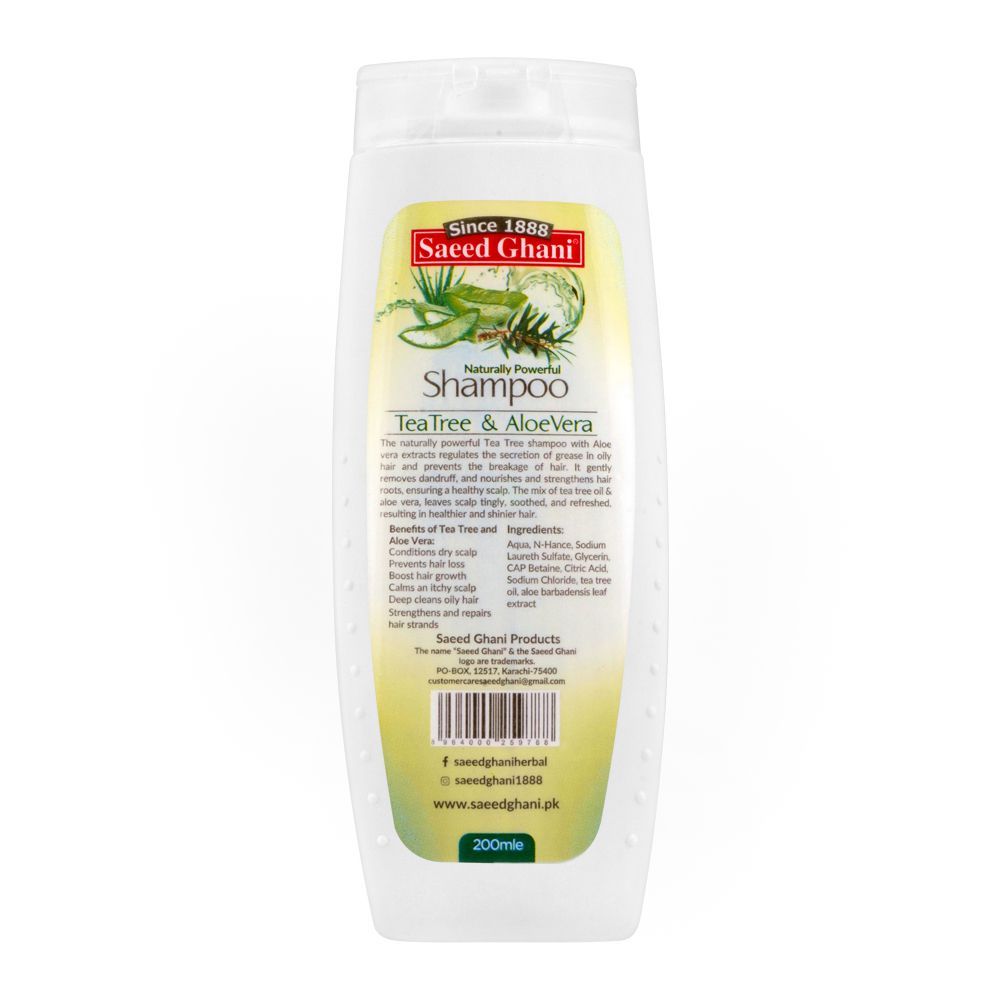 Order Saeed Ghani Tea Tree & Aloe Vera Shampoo, 200ml Online at Special ...