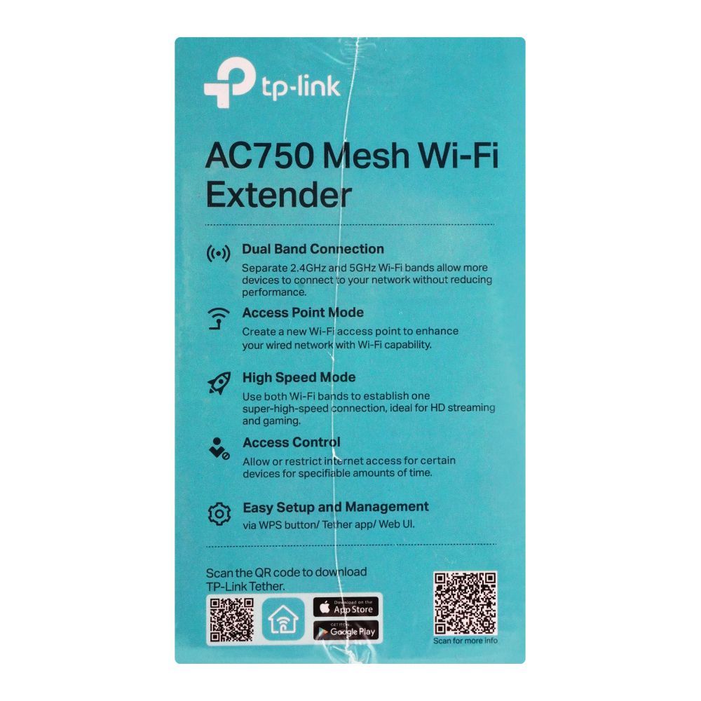 Order TP-Link Mesh WiFi Range Extender, AC750 RE200 Online at Special ...