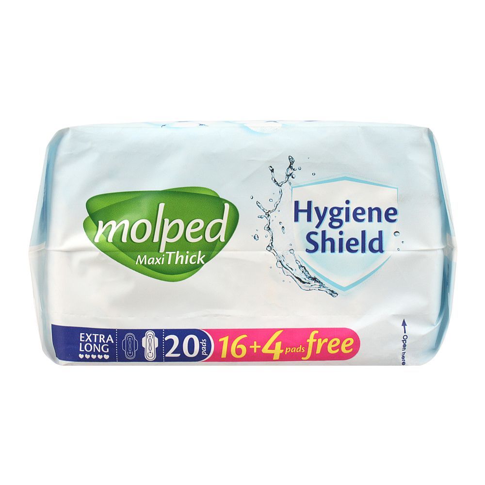 Buy Molped Maxi Thick Hygiene Shield, Extra Long, 16+4 Pads Value Pack ...