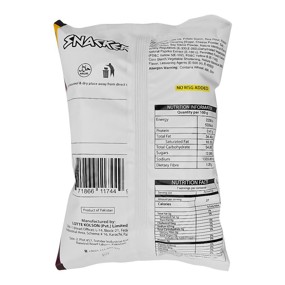 Order Kolson Snackers Pizza Flavor Chips, 58g Online at Special Price ...