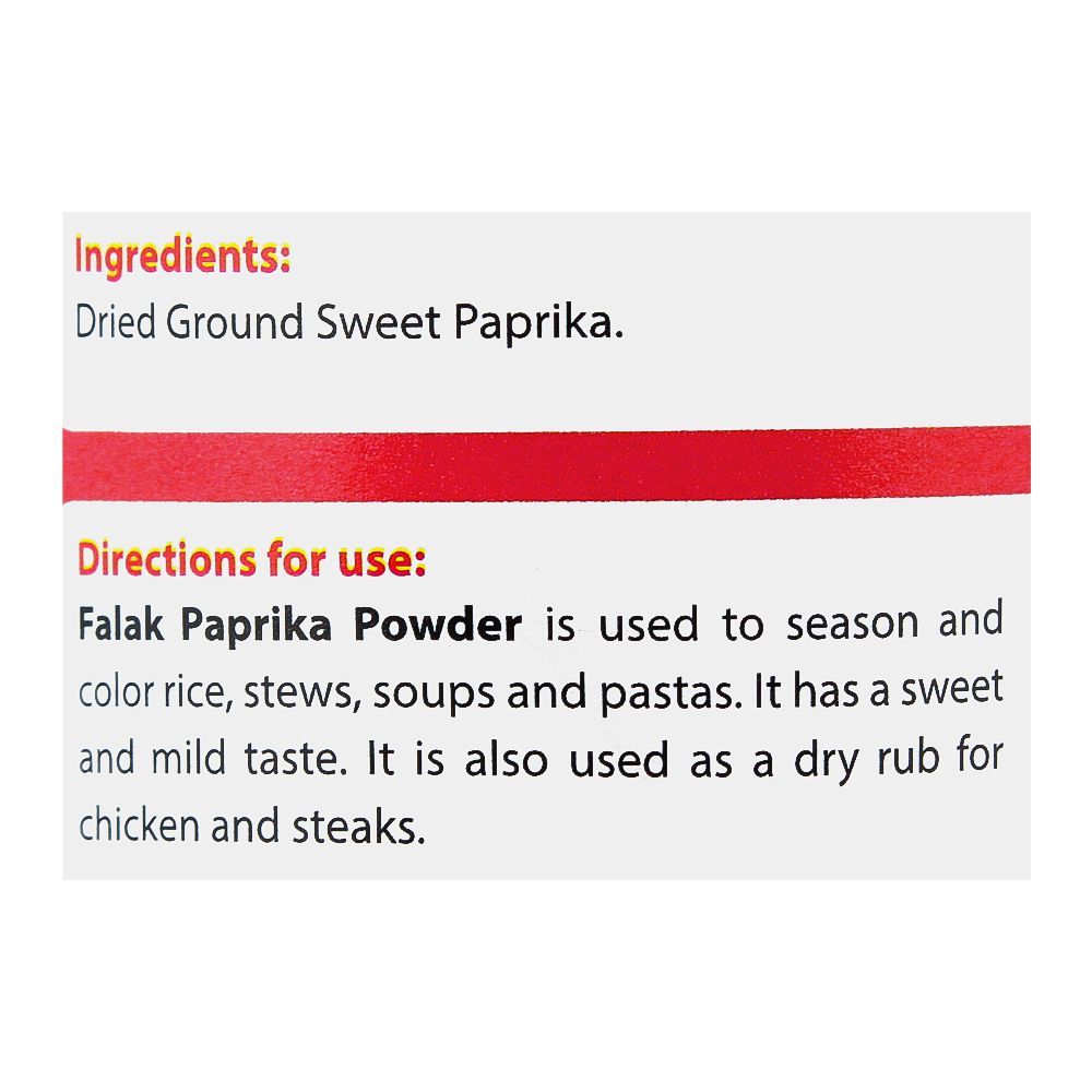 Order "Falak Paprika Powder, 85g" Online at Best Price in Pakistan ...