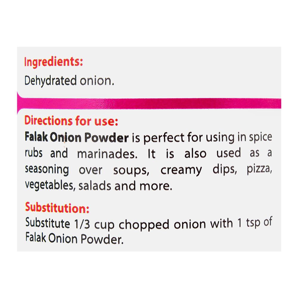 Order "Falak Onion Powder, 60g" Online at Special Price in Pakistan ...