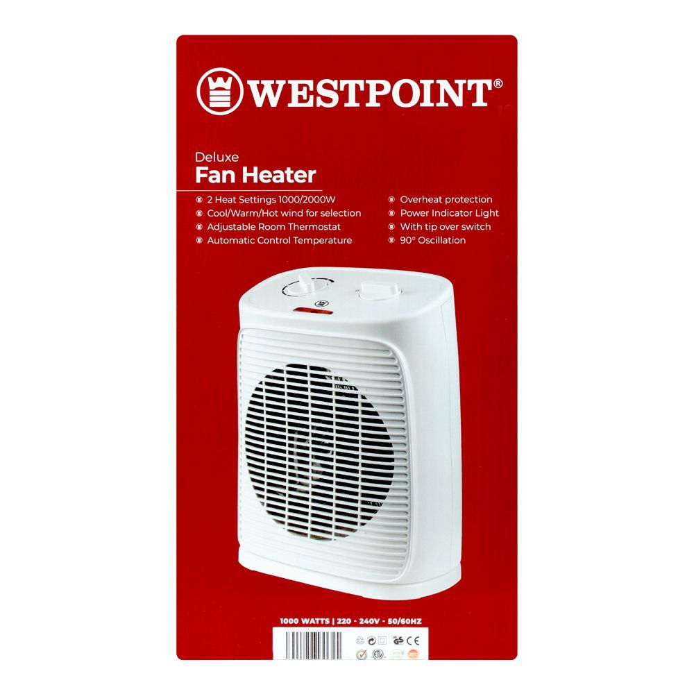 Buy West Point Deluxe Fan Heater, 2000W, WF-5146 Online at Special ...