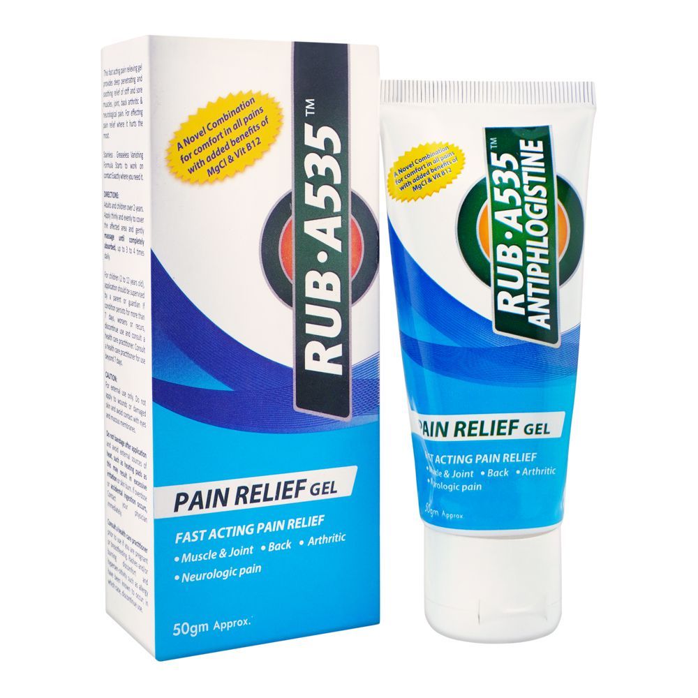 Purchase Gennec Health Sciences Rub.A535 Pain Relief Gel, 50g Online at ...