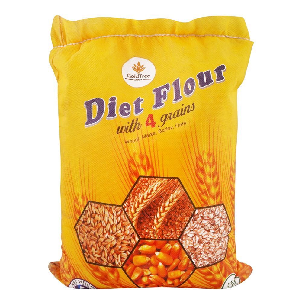 Order Gold Tree Millers Diet Flour With 4 Grains, 5kg Online at Best ...