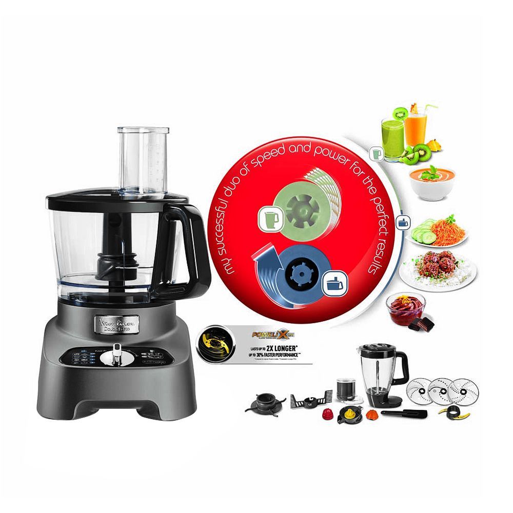 Buy Moulinex Double Force Multi Purpose Food Processor, 1000W, FP825E10 ...