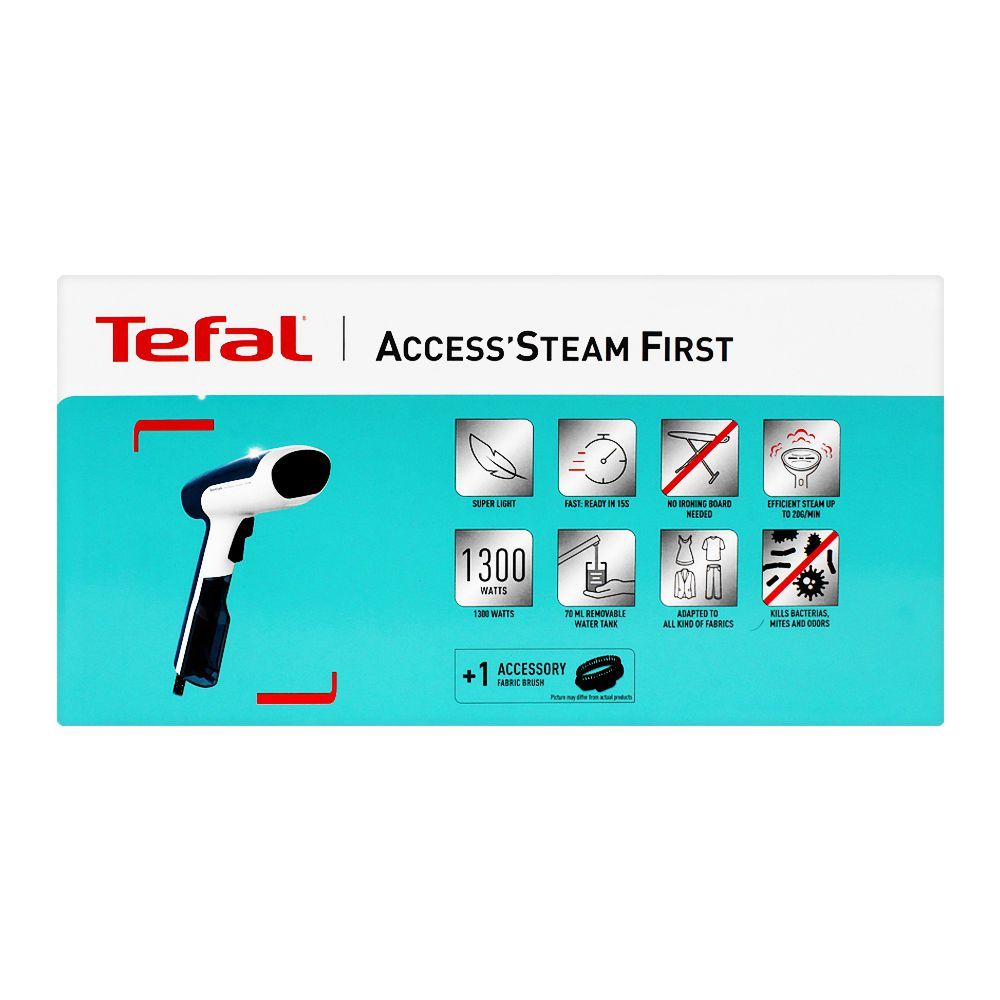 Buy Tefal Access Steam First Handheld Garment Steamer, 1300W, DT-6130G0 ...