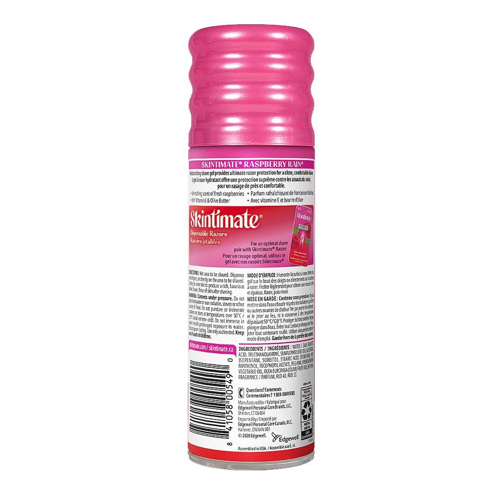 Buy Skintimate Raspberry Rain Moisturizing Shave Gel, 198g Online at ...
