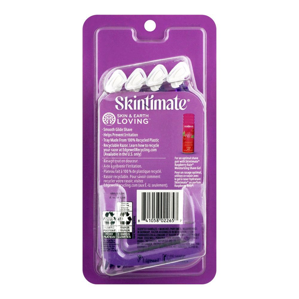 Buy Skintimate Exotic Violet Bloom Fewer Nicks & Cuts Scented Razor ...