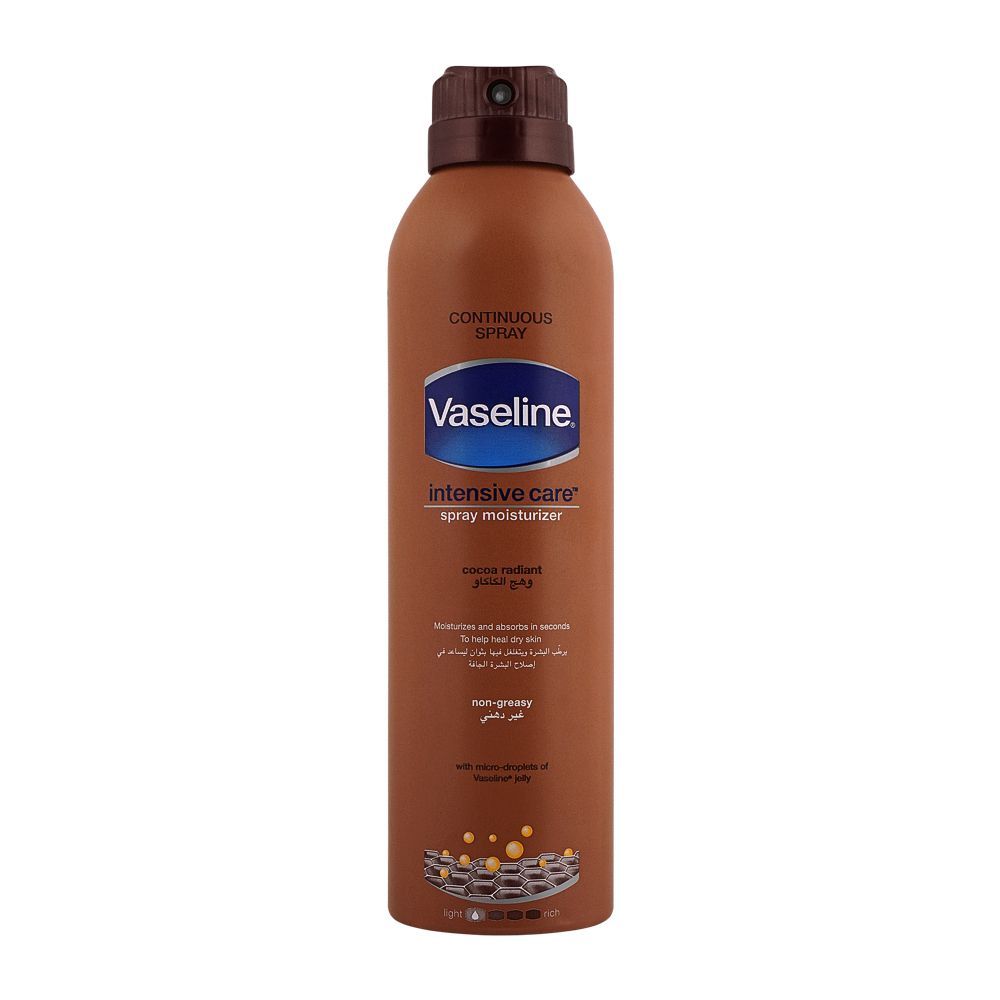 Buy Vaseline Intensive Care Cocoa Radiant Spray Moisturizer, 190ml ...