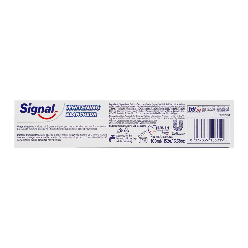 Purchase Signal Whitening Gentle On Enamel Toothpaste, 100ml Online at ...