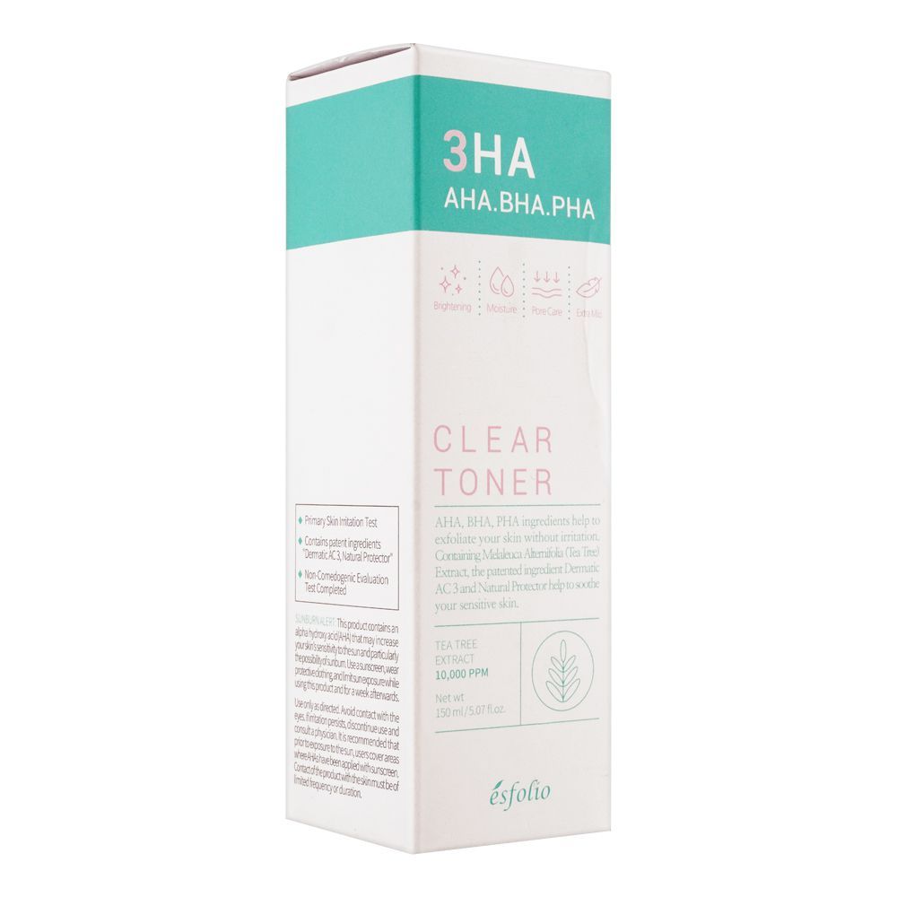 Buy Esfolio 3HA AHA.BHA.PHA Clear Toner, 150ml Online at Best Price in ...