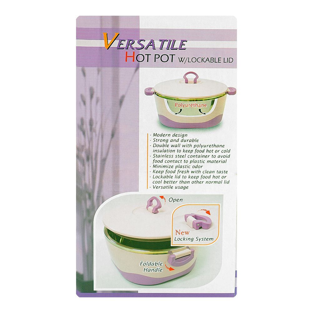 Happy Ware Hot Pot With Lockable Lid, 26.5 x 20 x 11cm, 1800ml, Beige ...