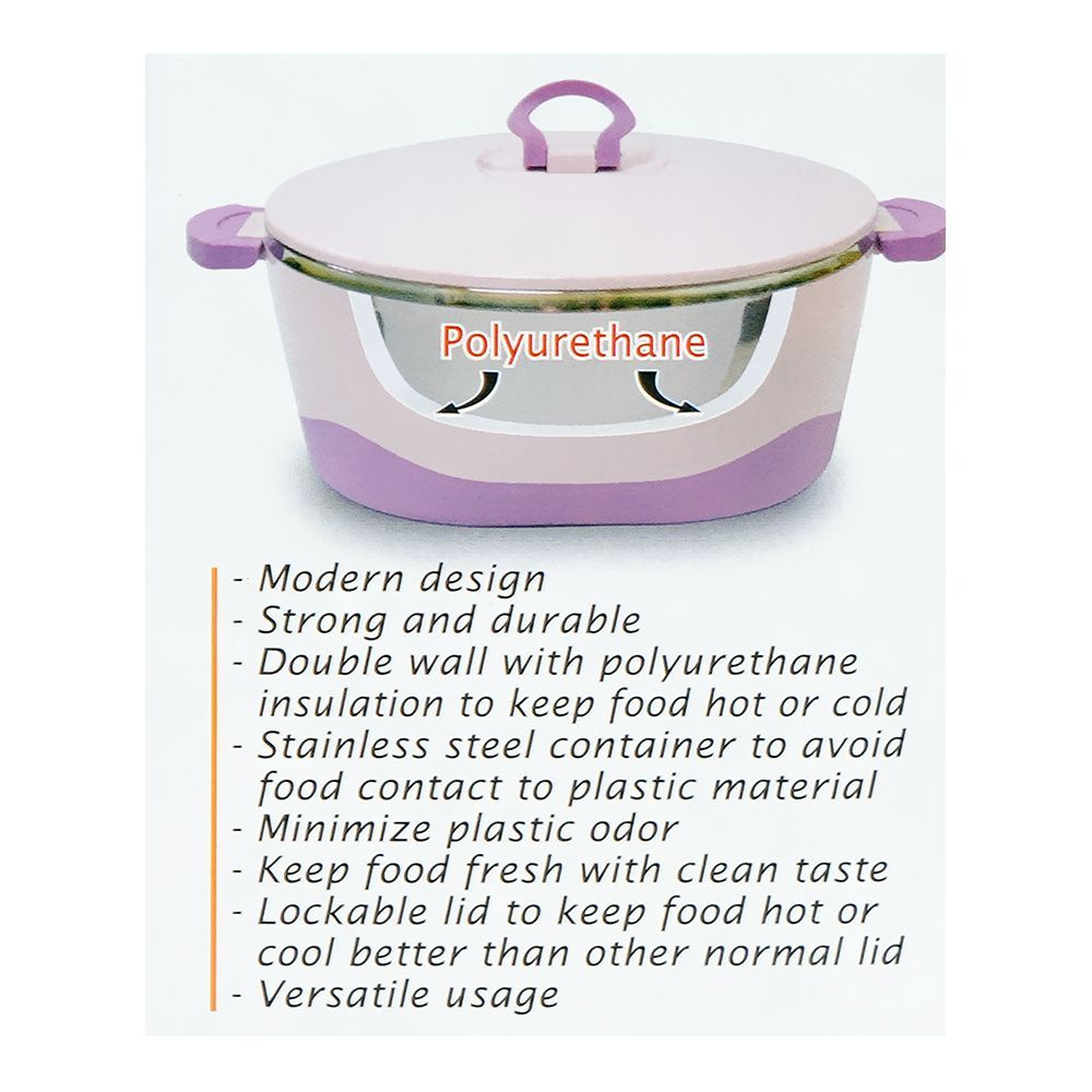 Happy Ware Hot Pot with Lock Lid, 1800ml, Brown, SU-631