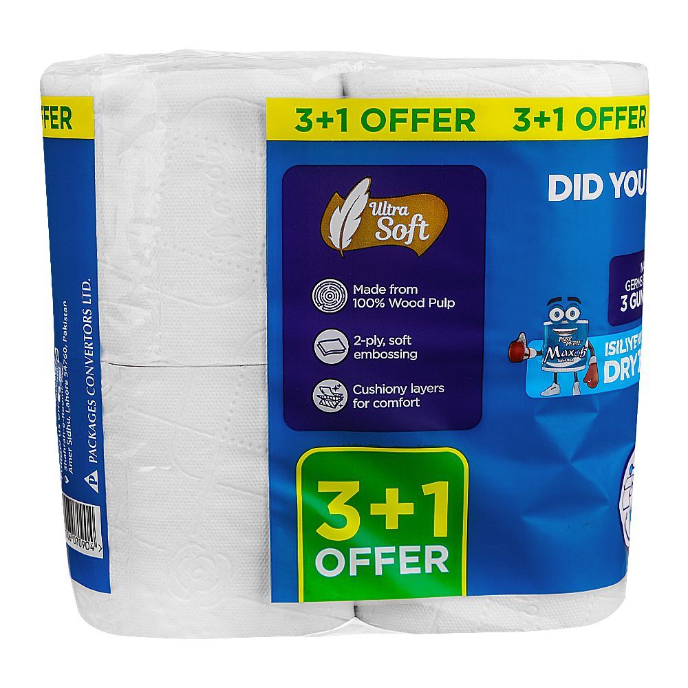 Buy Rose Petal Maxob Toilet Roll Tissue, 3+1 Offer Pack Online at Best ...