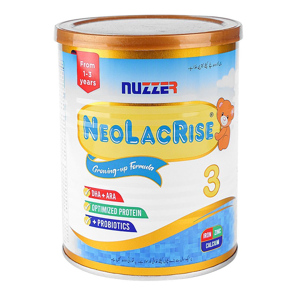 Neo-Lac Rise 3 Milk Powder Growing-Up Formula, From 1-3 Years, 400g