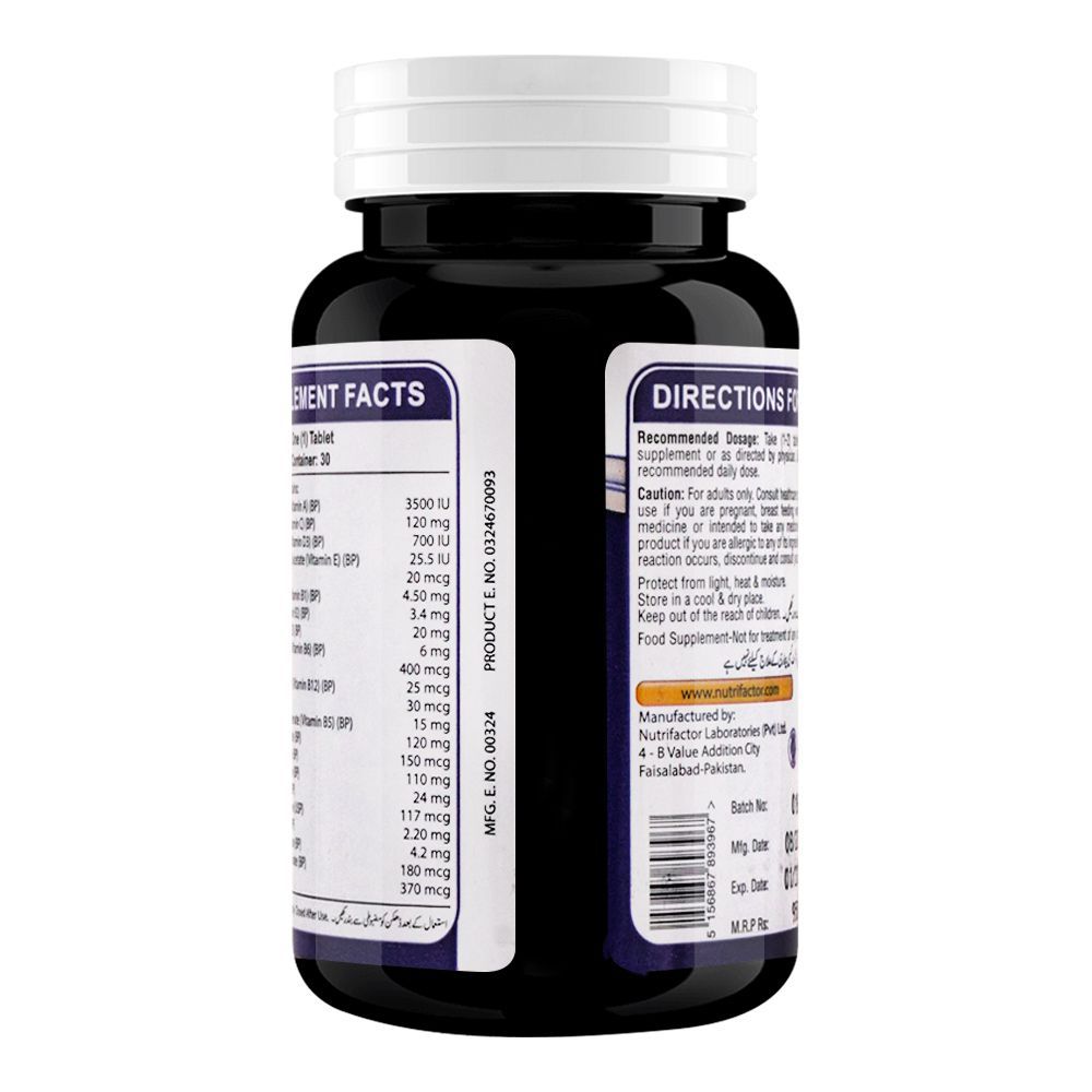 Buy Nutrifactor Multi Factor Advance 50+ Multivitamin Food Supplement ...