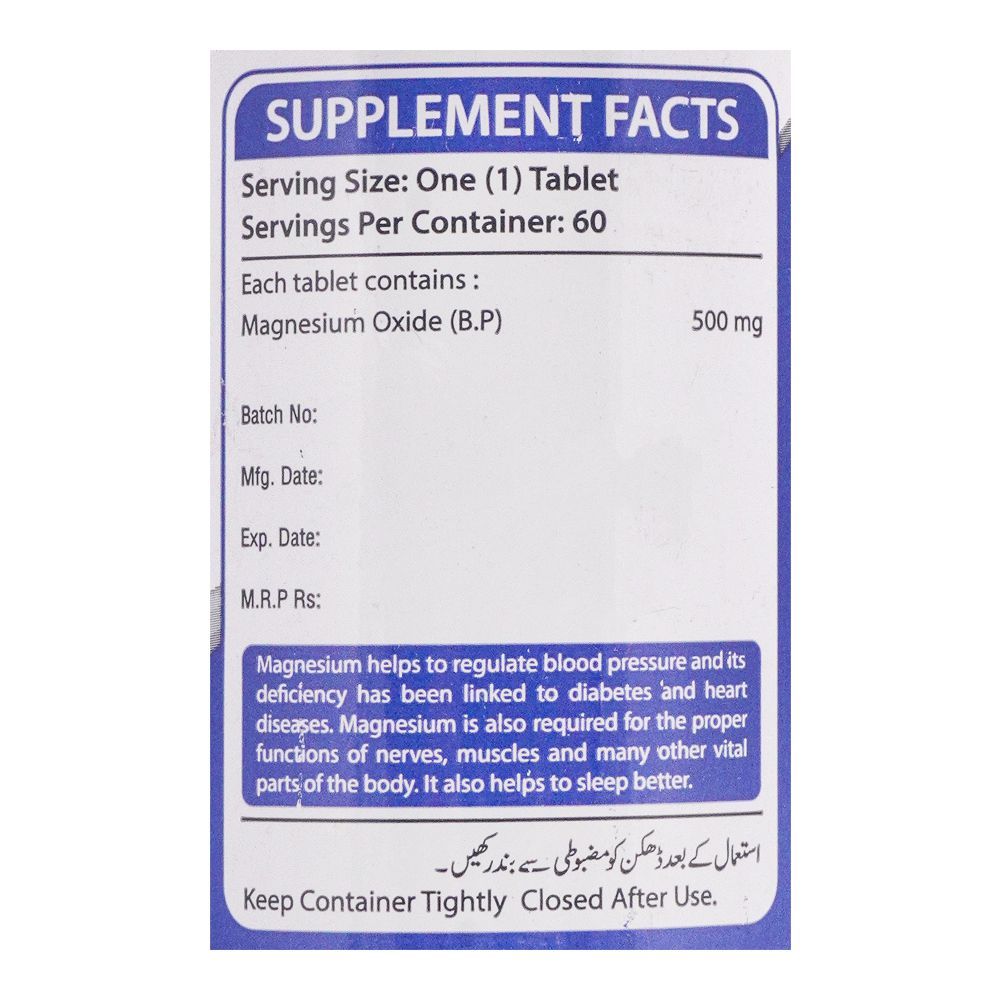 Purchase Nutrifactor Magnesium Nerves & Muscles Health Food Supplement ...