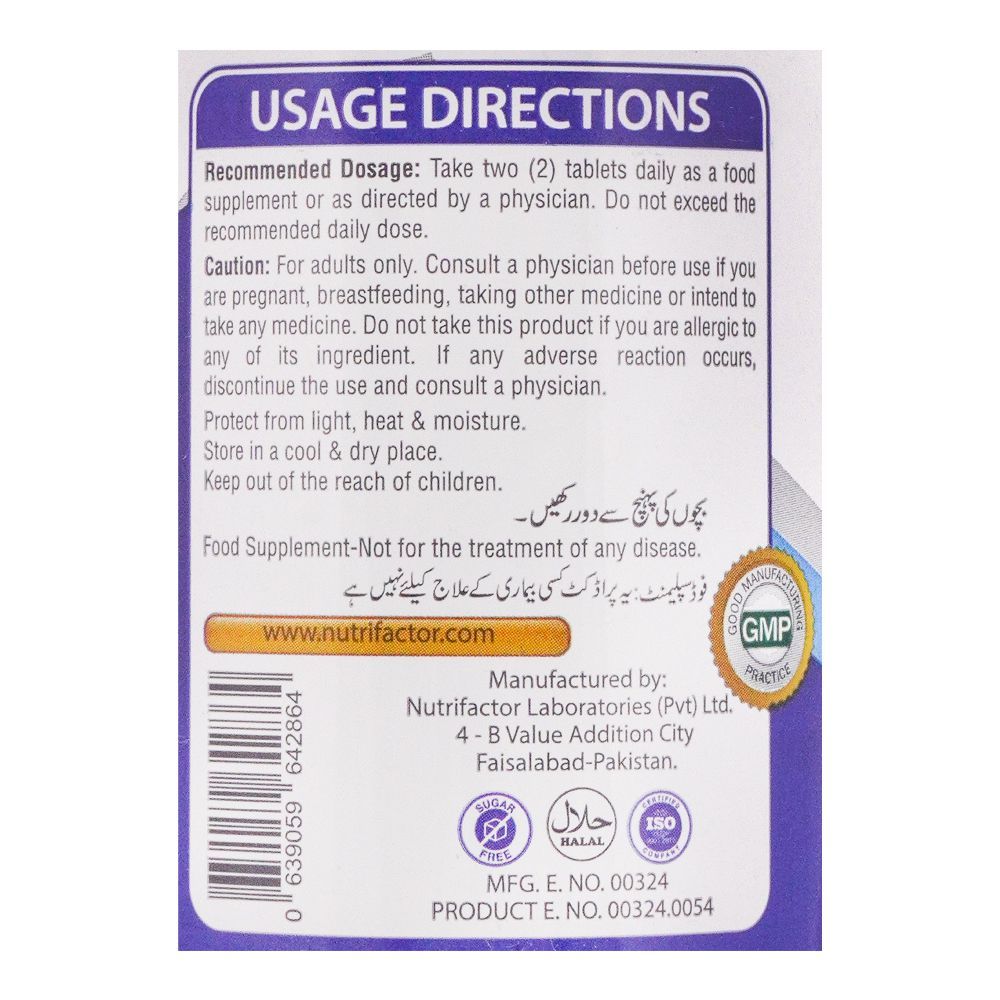 Buy Nutrifactor Nucal-Z Calcium, Magnesium & Zinc Food Supplement, 30 ...