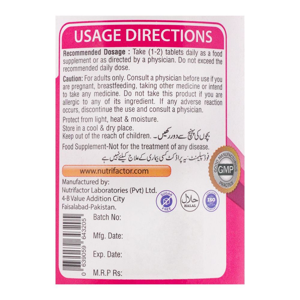 Purchase Nutrifactor Butex Skin, Hair & Nails Food Supplement, 60 ...