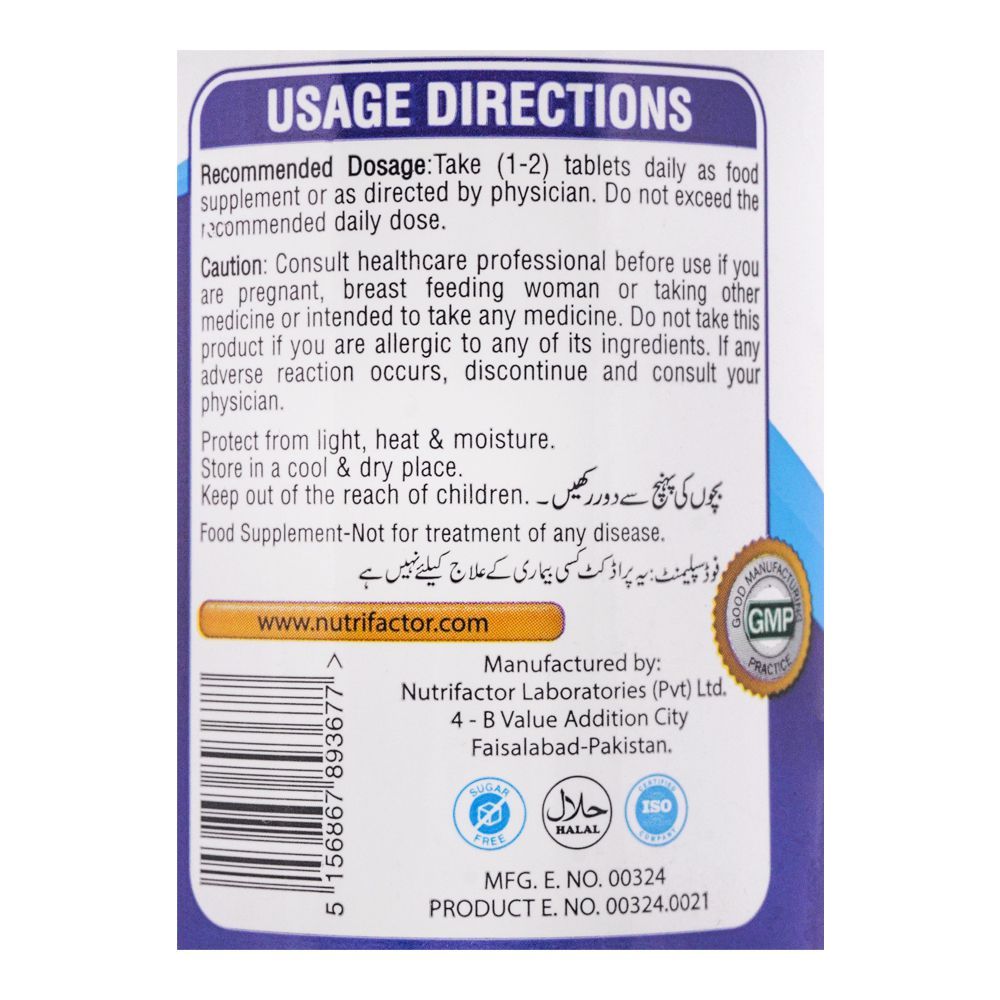 Purchase Nutrifactor Bonex-D Bones Health Food Supplement, 30 Tablets ...