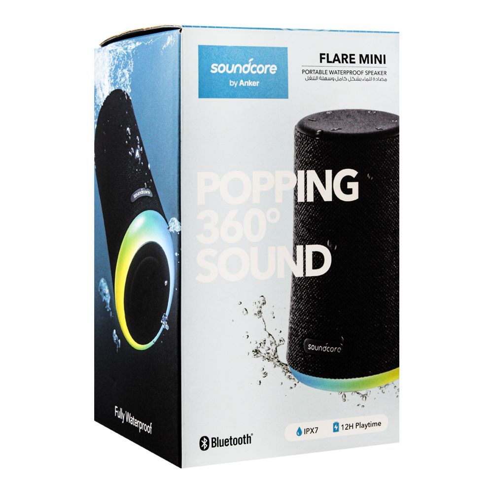 Buy Anker Sound Core Flare Mini Portable Waterproof Speaker, Black ...