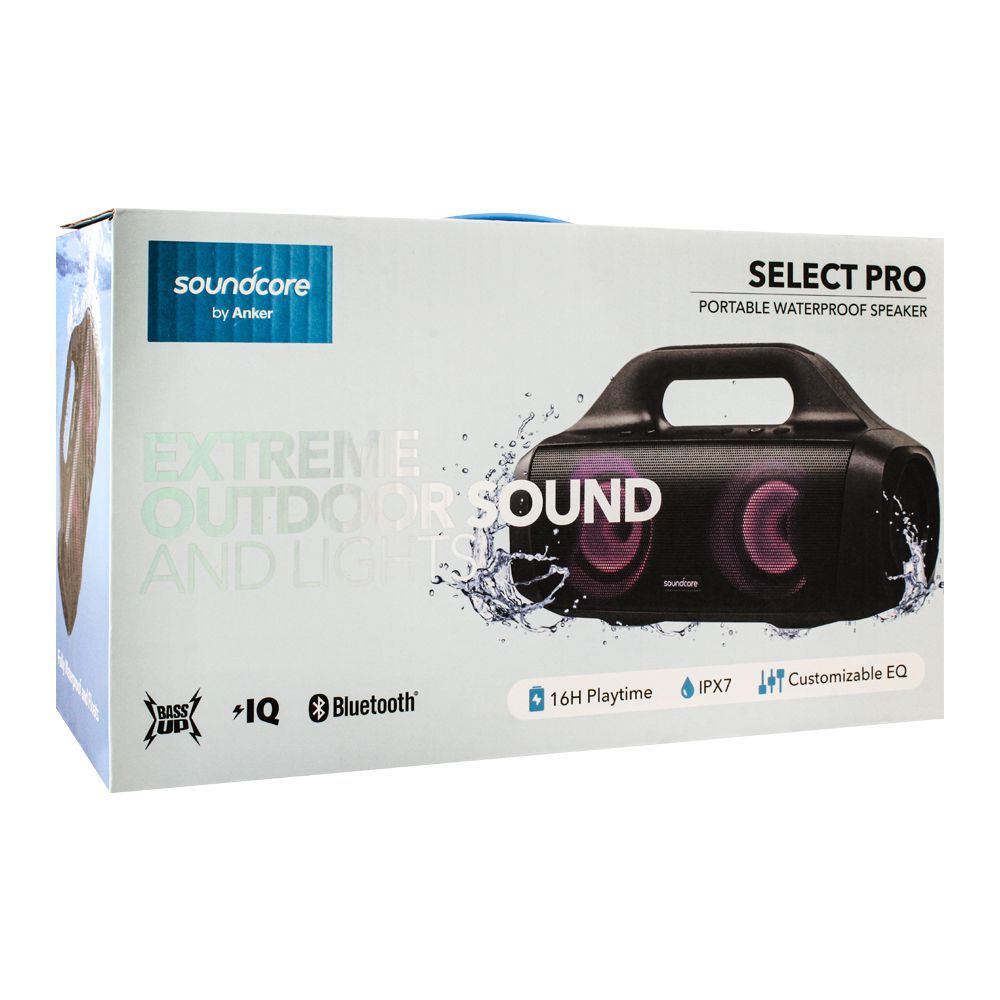 Buy Anker Sound Core Select Pro Portable Waterproof Speaker, Black ...
