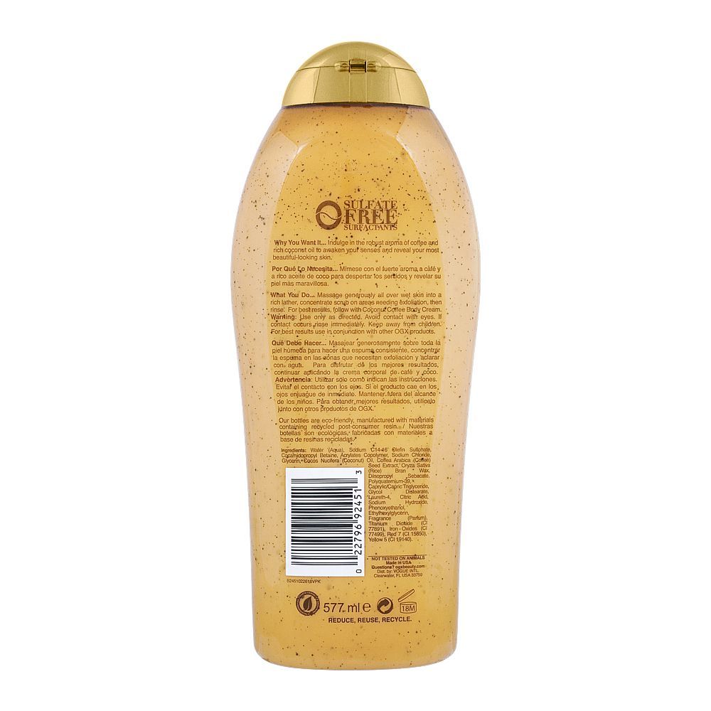 Order OGX Smoothing Coconut Coffee Scrub & Wash, 577ml Online at ...