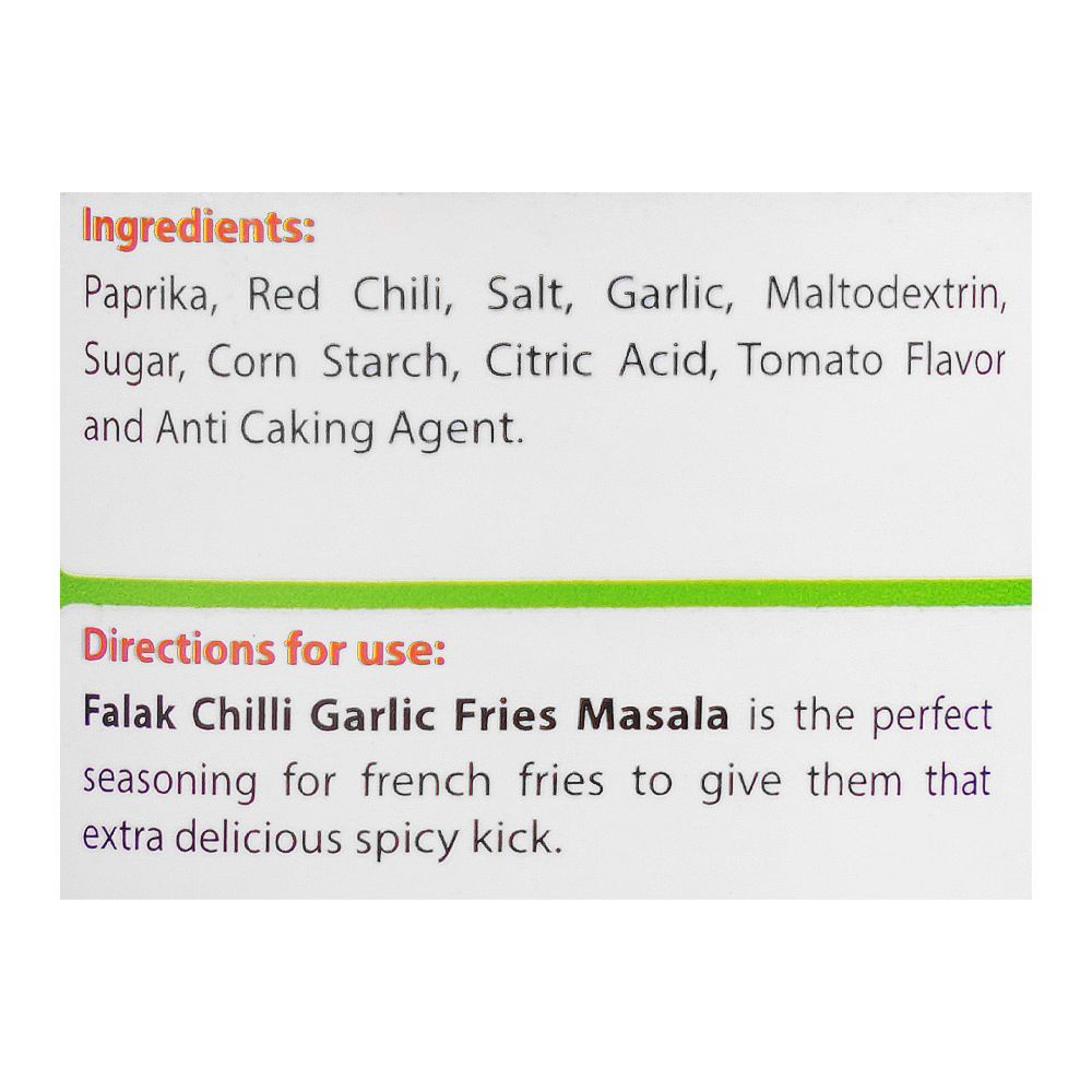 Order Falak Chilli Garlic Fries Masala, 75g Online at Best Price in ...