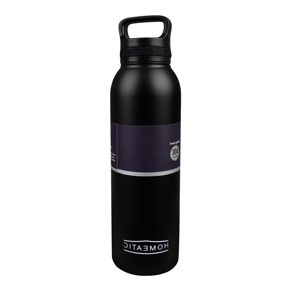 Order Homeatic Steel Water Bottle, 730ml Capacity, Black, HKA-034 ...