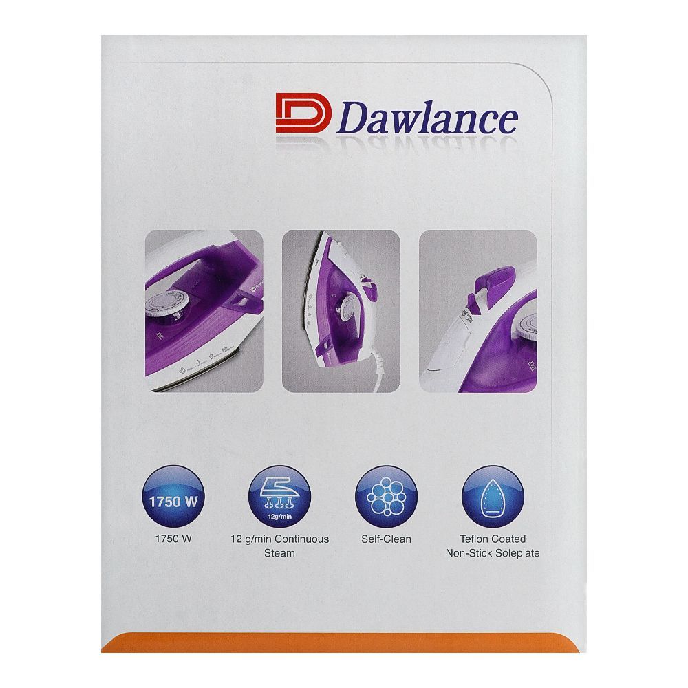 Buy Dawlance Steam Iron, 1750W, DWS-2217 T Online at Best Price in ...