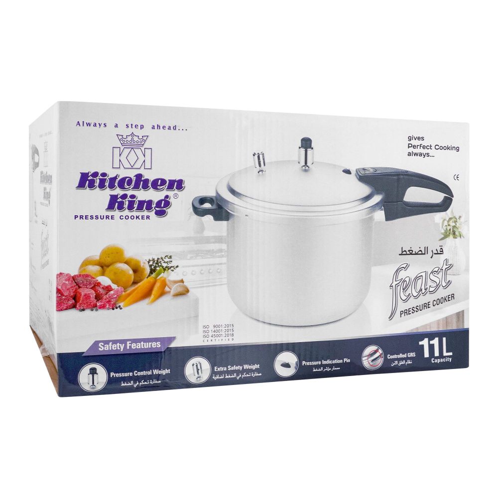 Buy Kitchen King A Feast Pressure Cooker, 11 Liters, KK910011 Online at ...