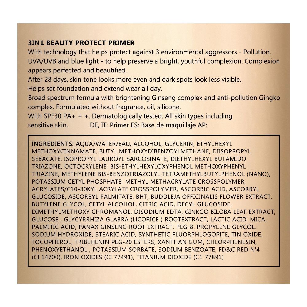 Buy Max Factor Miracle Prep 3in1 Beauty Protect Primer, Blue Light ...