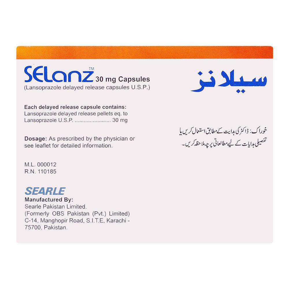 Purchase Searle Selanz Capsules, 30mg, 14-Pack Online at Best Price in ...