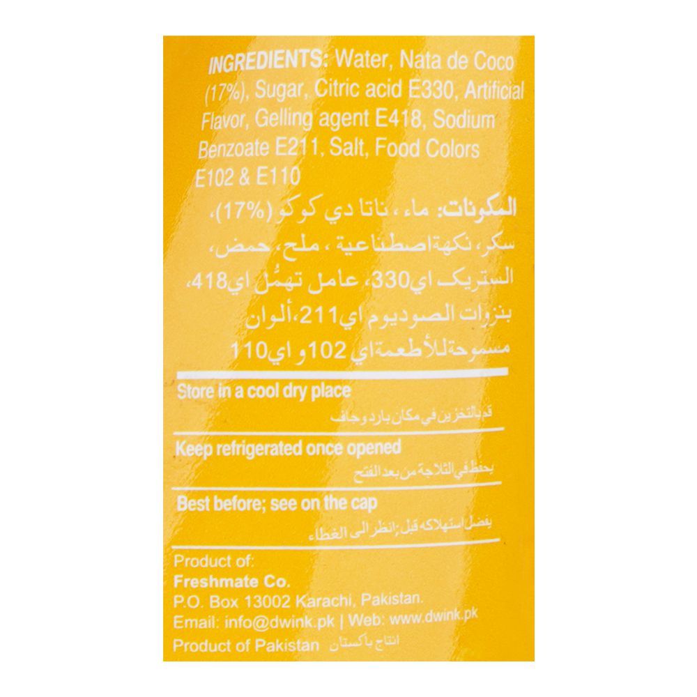 Buy Dwink Nata De Coco Mango Fruit Drink, 290ml Online at Best Price in ...